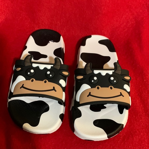 Shoes | Cow Lover Cute Kids Slides | Poshmark